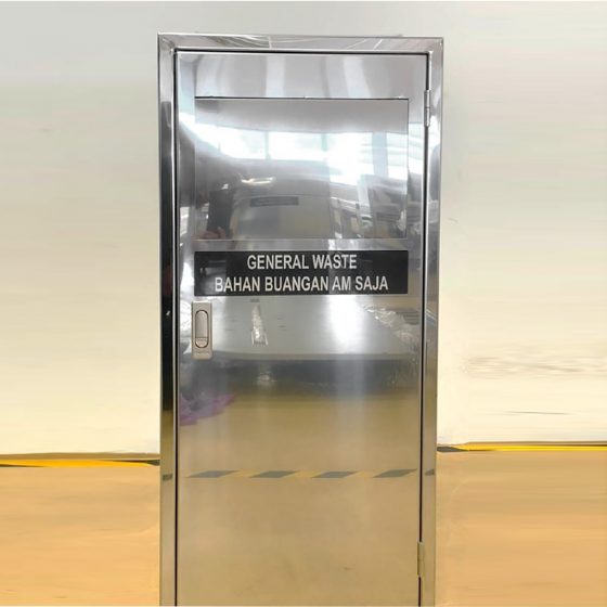 Cleanroom General Waste Bin - SF Metal