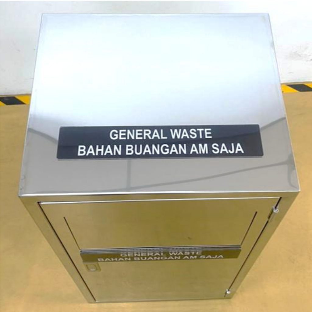 Cleanroom General Waste Bin - SF Metal
