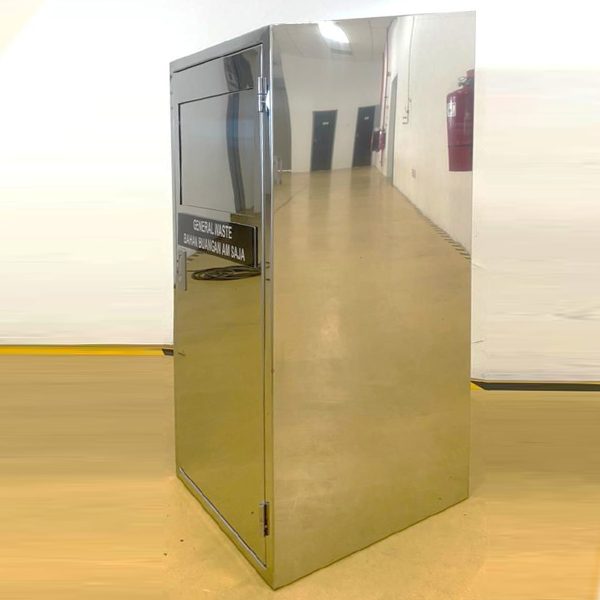 Cleanroom General Waste Bin - SF Metal